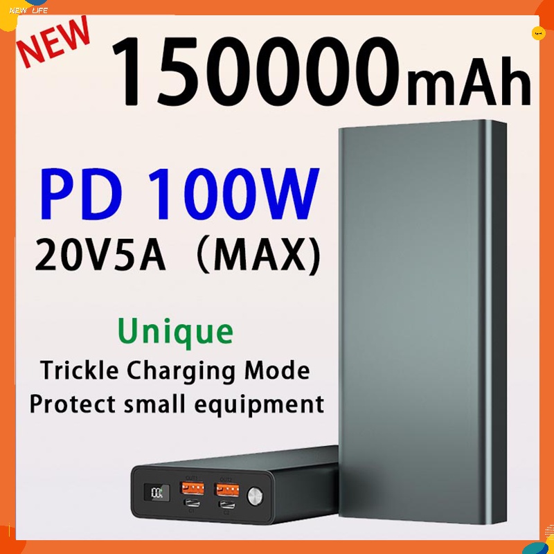 PD100W 150000mAh PowerBank Super Fast Charge Suitable for Macbook Watch ...