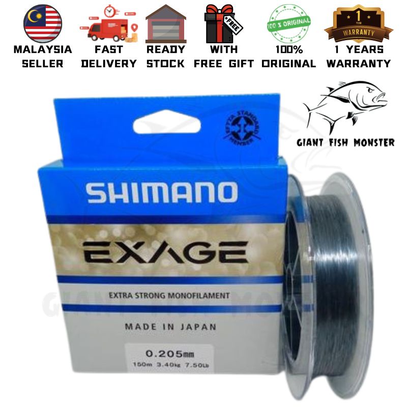 SHIMANO EXAGE LINE 150m / 300m | Shopee Malaysia