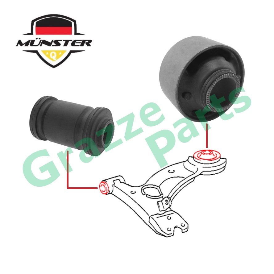 (1pc) Münster Front Lower Control Arm Bush ( Big / Small ) Toyota Ipsum ...