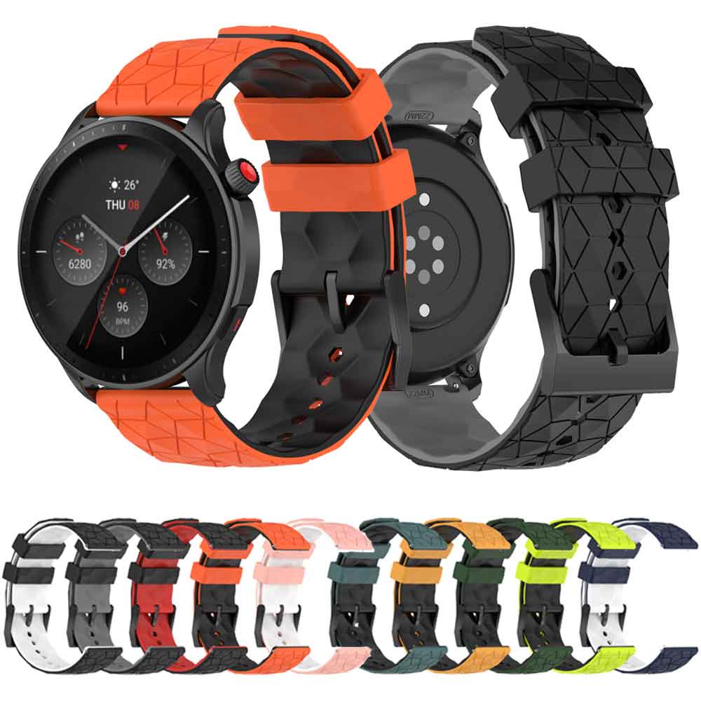20/22mm Silicone Band for Huami Amazfit GTR 4/3/3 Pro/2/2e/GTS 4/3/2/2e ...