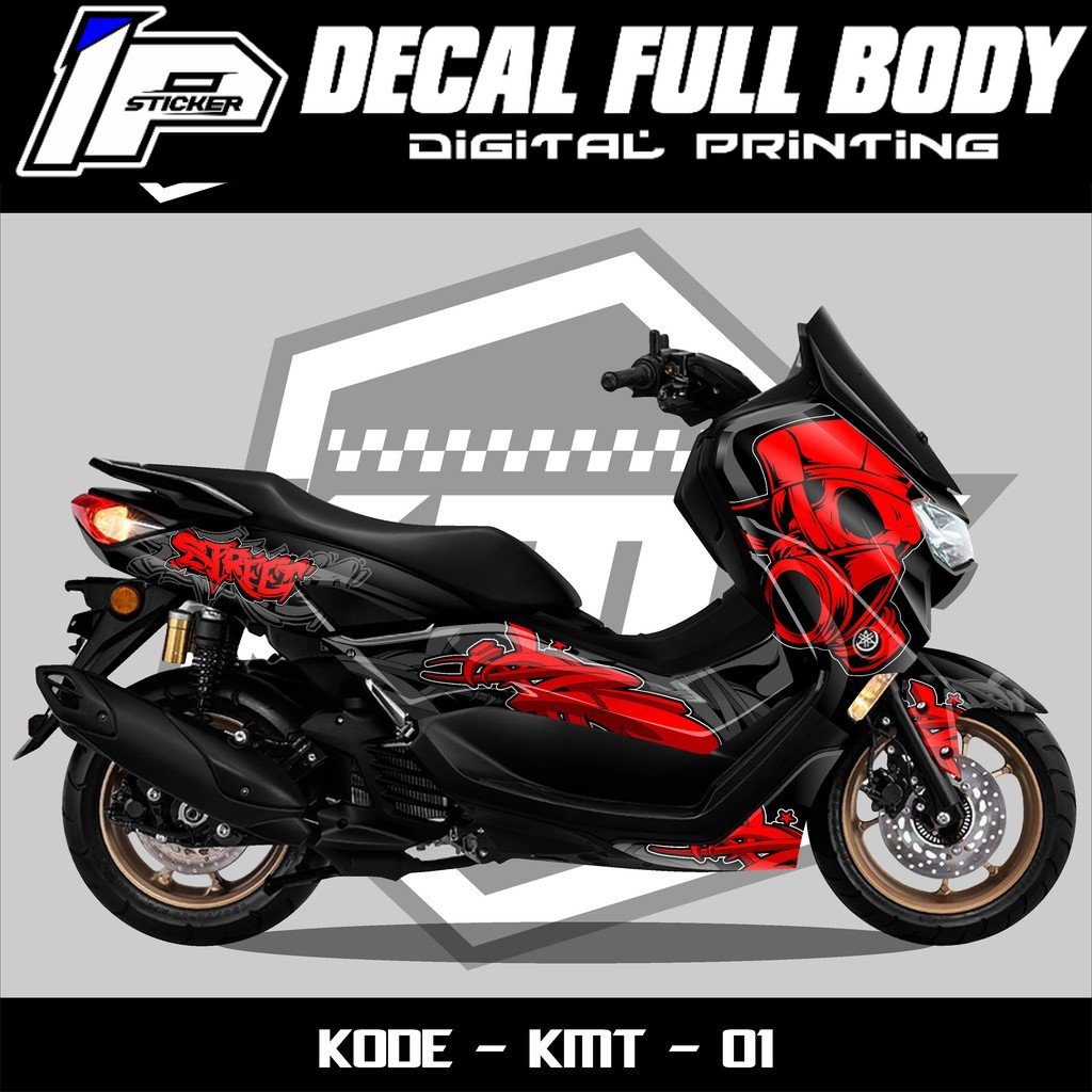 Nmax Decal Decal Sticker New Nmax Fullbody Sticker Full Design kmt-01 ...