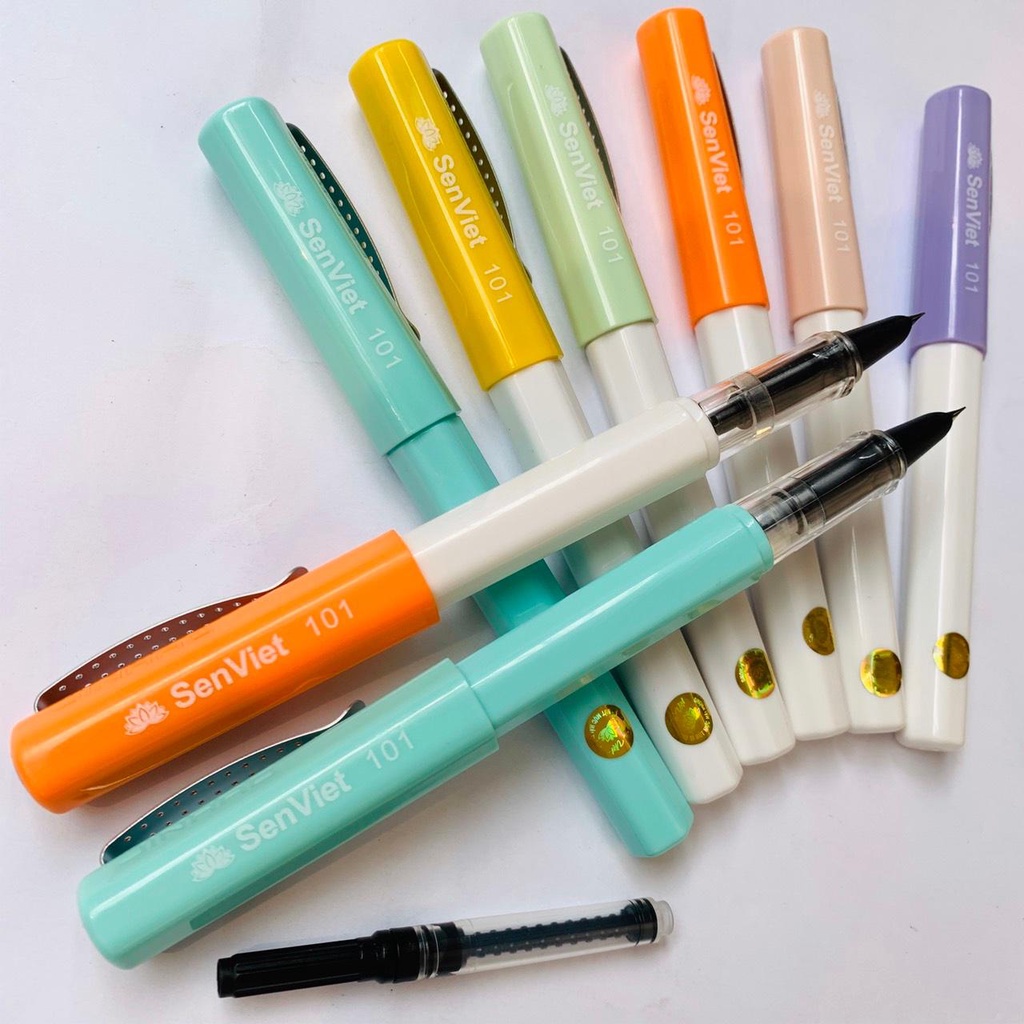 Vietnamese lotus pen 101 student fountain pen with round fine needle ...
