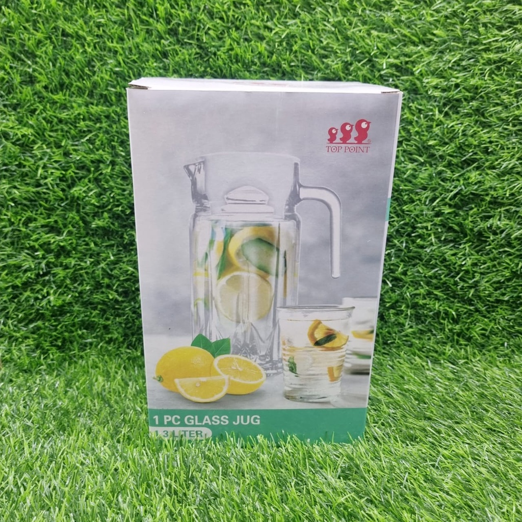 GLASS JUG WITH COVER 1300ML (J1329) JAG KACA | Shopee Malaysia