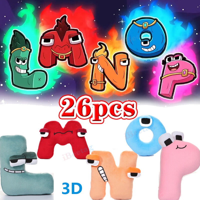 In stock! 26PCs alphabet alphabets lore plush toy, Alphabet lore stuffed animal lovers doll toys ...