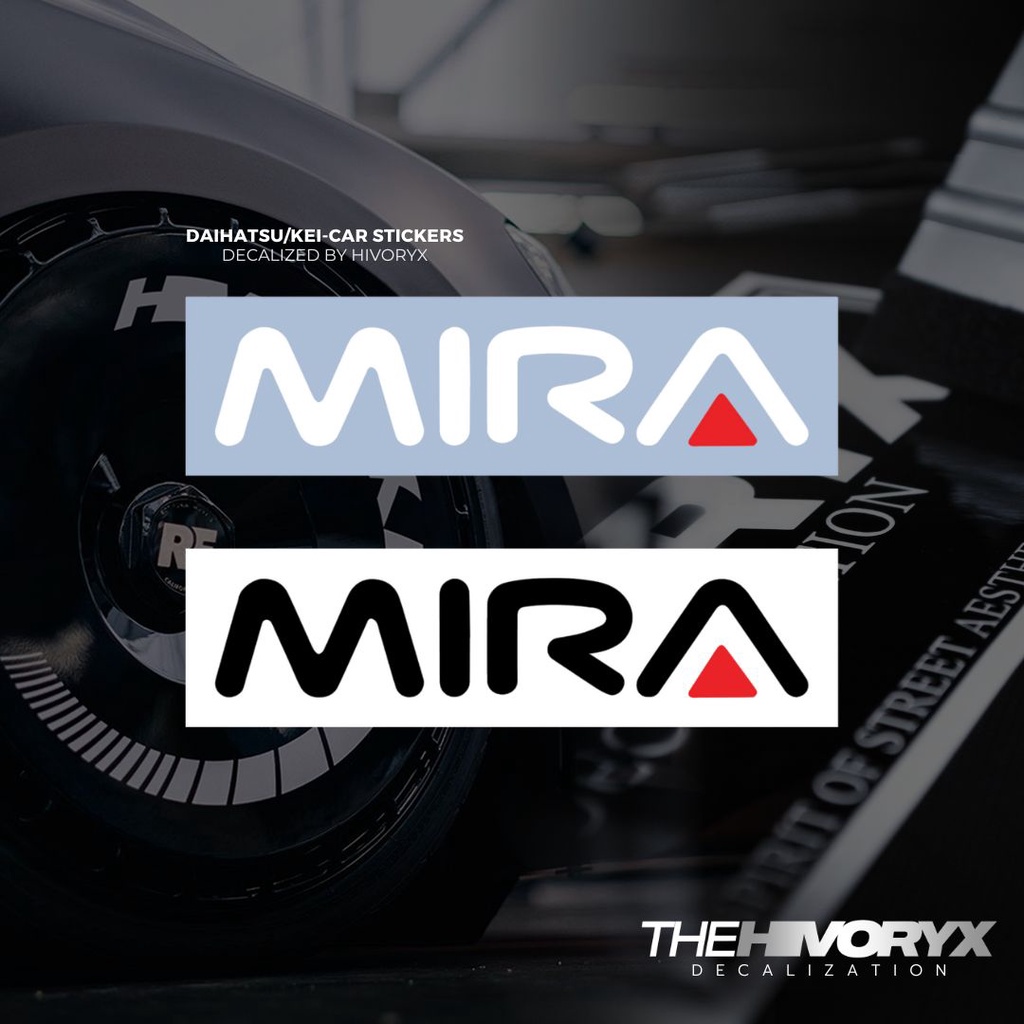「MIRA DESIGN B」DAIHATSU/TOYOTA/KEI CAR/KCAR CAR DECAL AUTOMOTIVE DIE ...