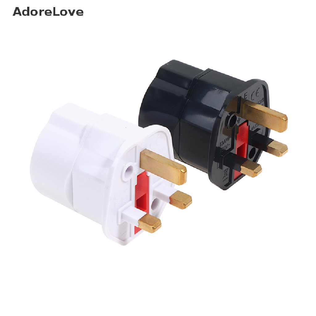 ADL EU Euro 2 Pin To UK 3 Pin Plug AC Universal Adapter Travel ...