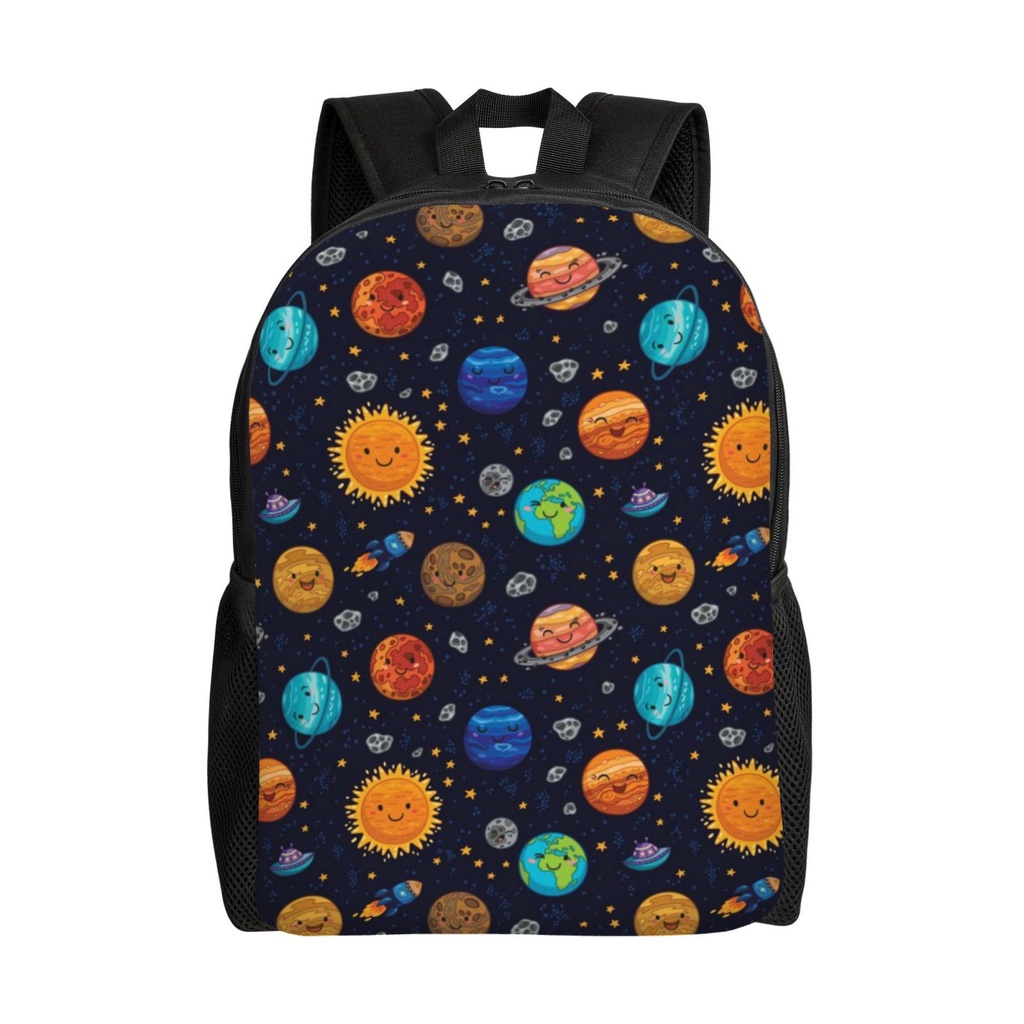 Solar System Planet Backpack Teenager School Bag Canvas Notebook ...