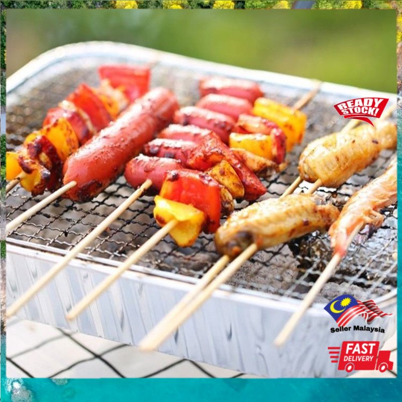 Camping Disposable BBQ Grill Outdoor DIY Disposable Instant BBQ Grill ...