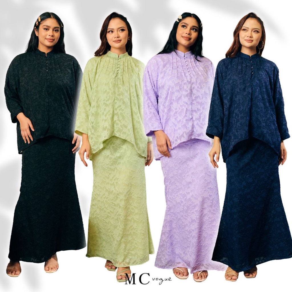MC Vogue Azalea Baju Kurung Lace Modern Raya 2023 | Shopee Malaysia