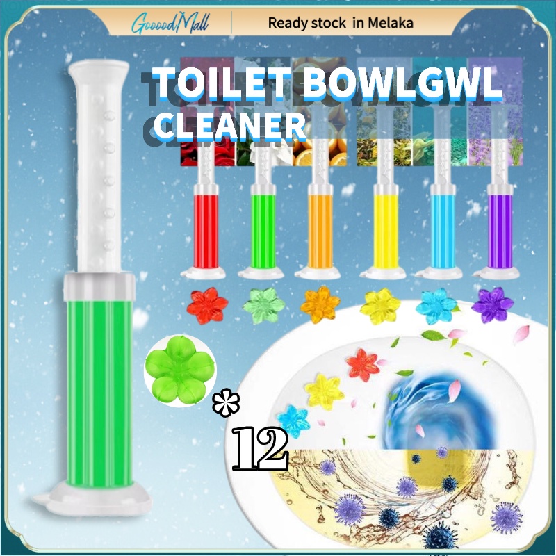 Toilet Cleaner Cleaner Gel Flower Cleaning Gel Pewangi Mangkuk Tandas ...