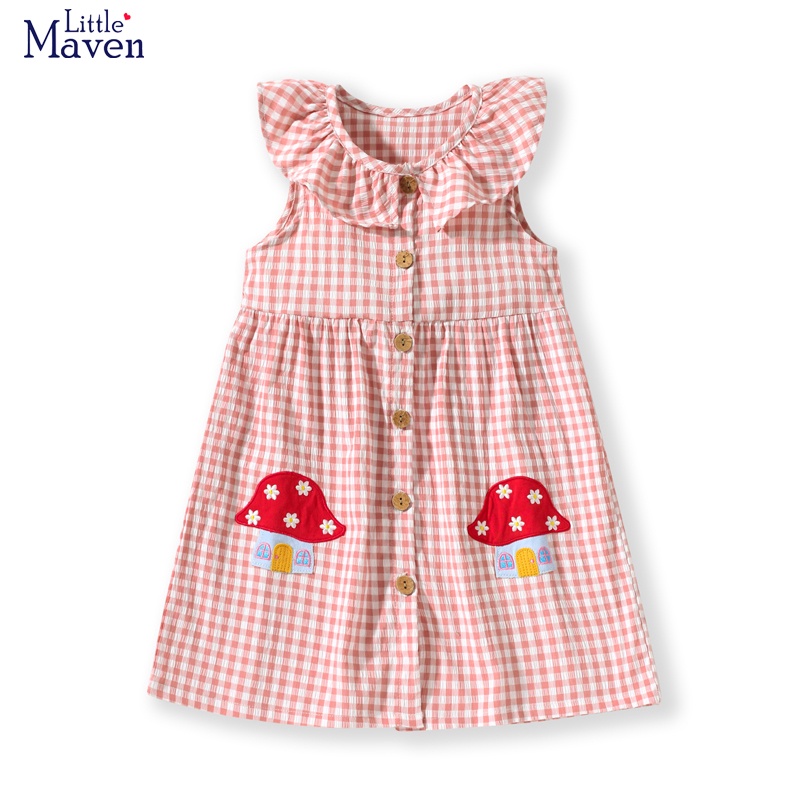 Little Maven 2-7 Years Kids Dresses Baby Girls Children's Clothing ...