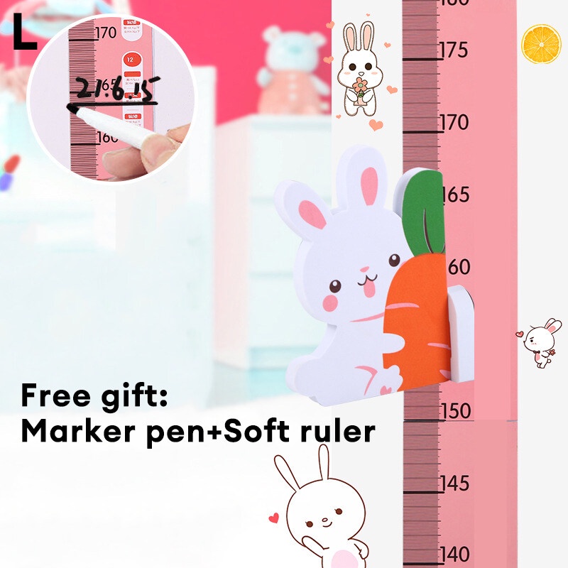 3D Kids Measuring Chart for Wall Removable Adjustable Child's Measuring ...