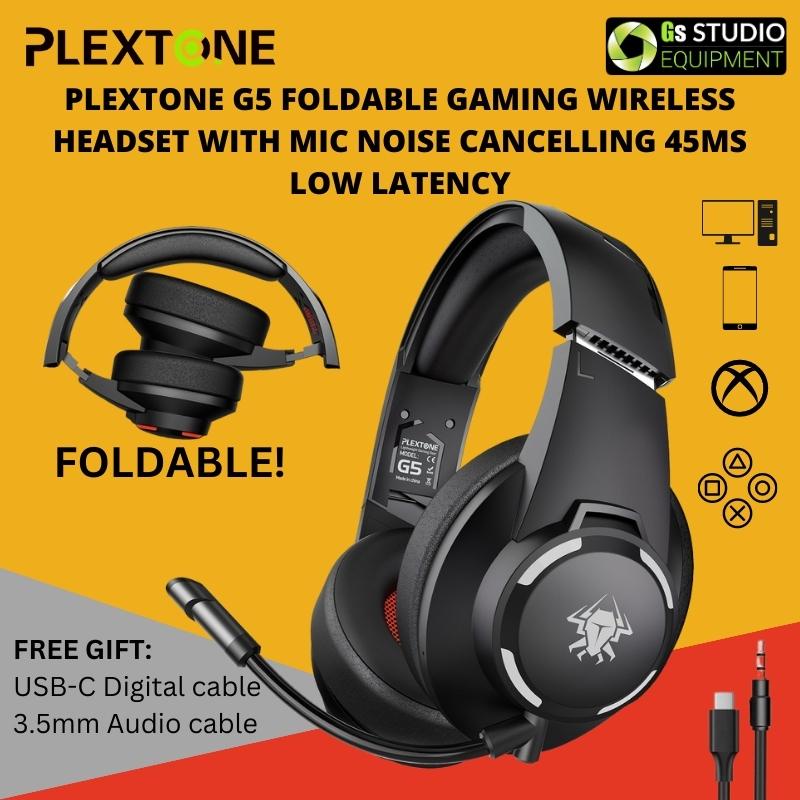 PLEXTONE G5 Foldable Gaming Wireless Headset with mic Noise Cancelling ...