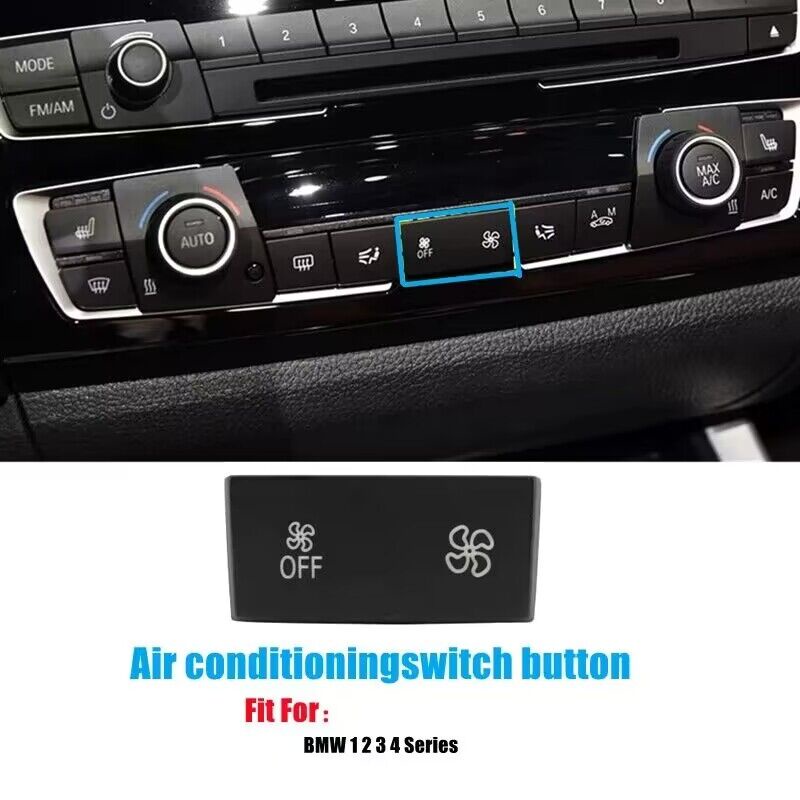 Car Heater Climate Air Conditioning Fan Speed Button Cover Fit For BMW ...