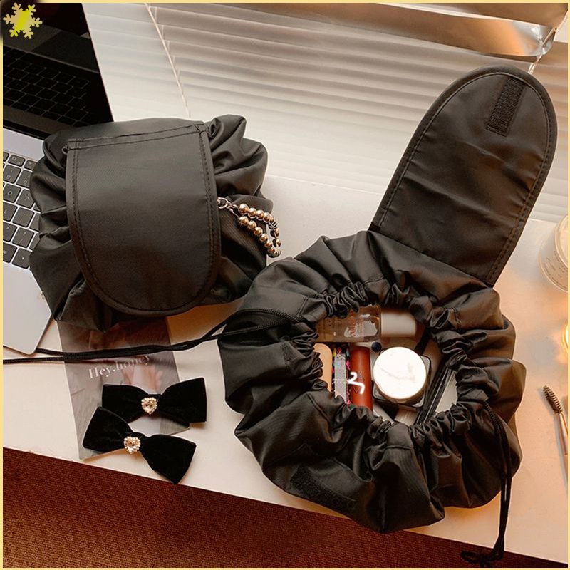 Women Drawstring Cosmetic Bag Organizer Travel Toiletry Storage ...