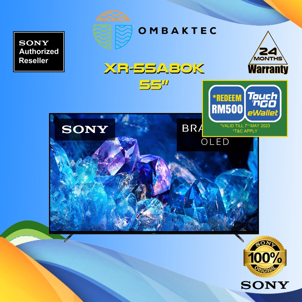 Sony 55" XR-55A80K A80K | BRAVIA XR | OLED | 4K Ultra HD | High Dynamic Range (HDR) | Smart TV ...