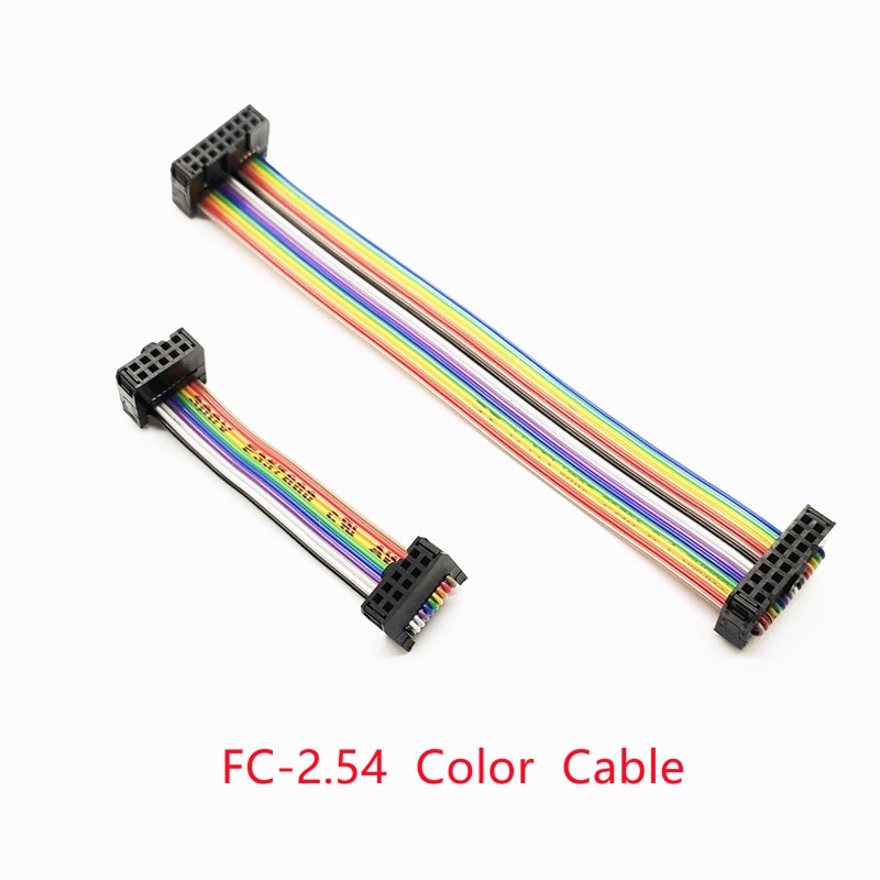 1Pcs 10/20/30CM 2.54mm pitch FC-10/14/16/20/40/50Pin JTAG ISP Download ...