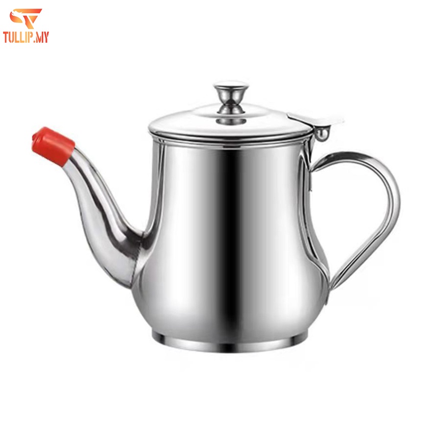 Stainless Steel Teapot with Filter Kitchen Oil Filter Pot Liquid ...