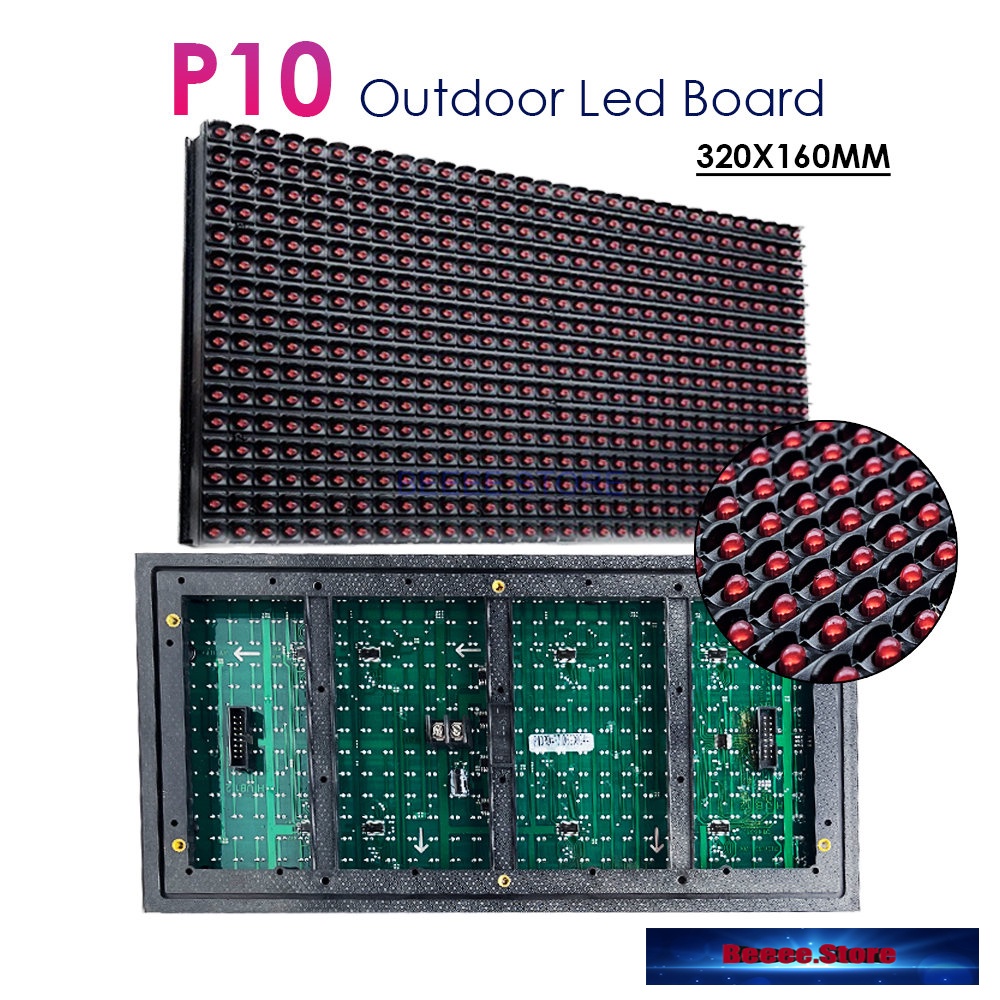 P10 Outdoor Led Sign ️Bulb Type ️ Outdoor LED Board (320X160MM) Red ...