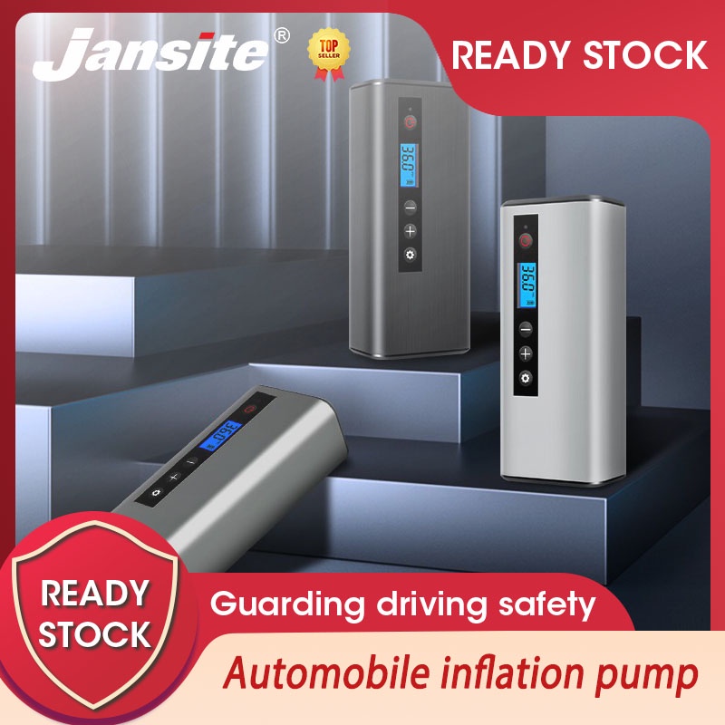 Jansite Wireless Portable Mini Air Pump 150 PSI Electric Rechargeable ...
