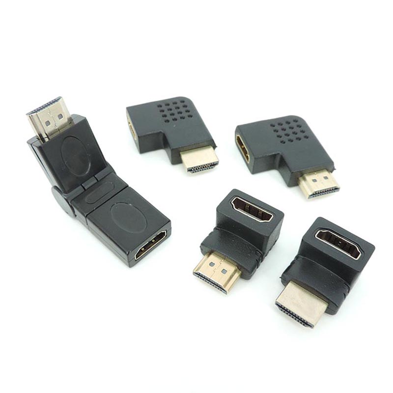 5 Types Male To Female Extender Converter Hdmi-Compatible Connector 90 ...