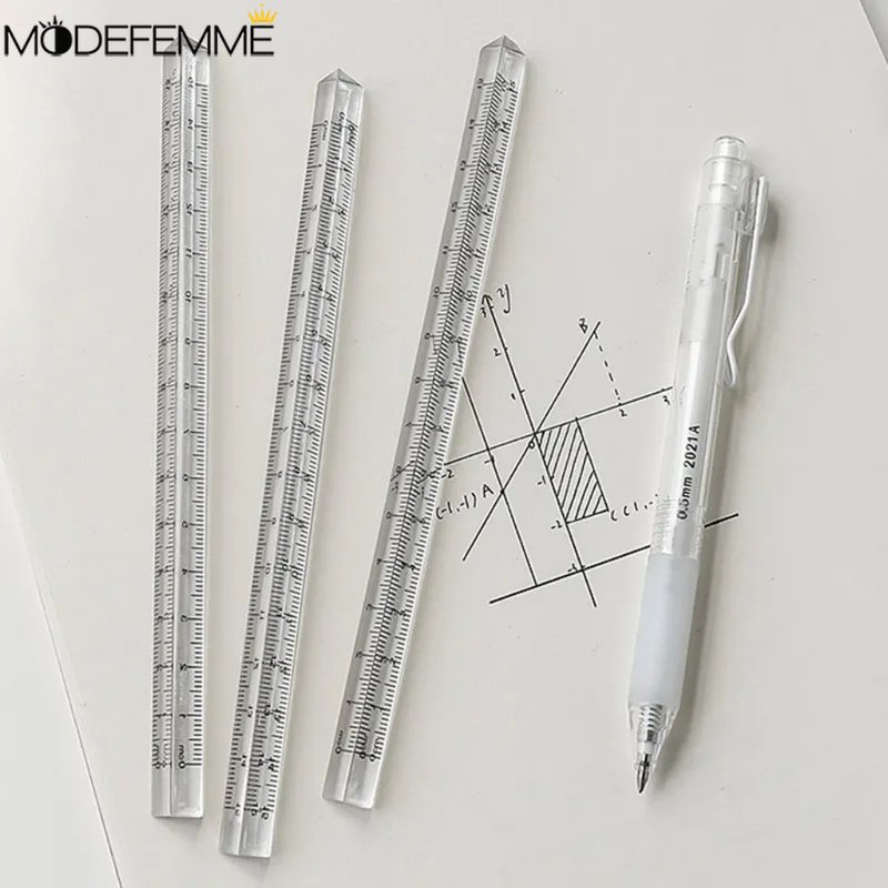 15 / 20cm Student Drawing Straightedge Exam Office Ruler Plastic ...