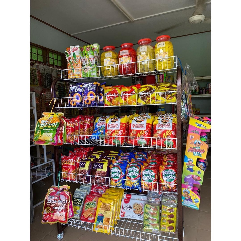 *wm-555*~Ready Stock~5 TiersHeavy duty Display Rack w/roller / Storage ...