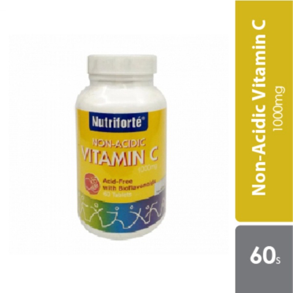 Nutriforte Non-Acidic Vitamin C 1000mg 60s | Shopee Malaysia