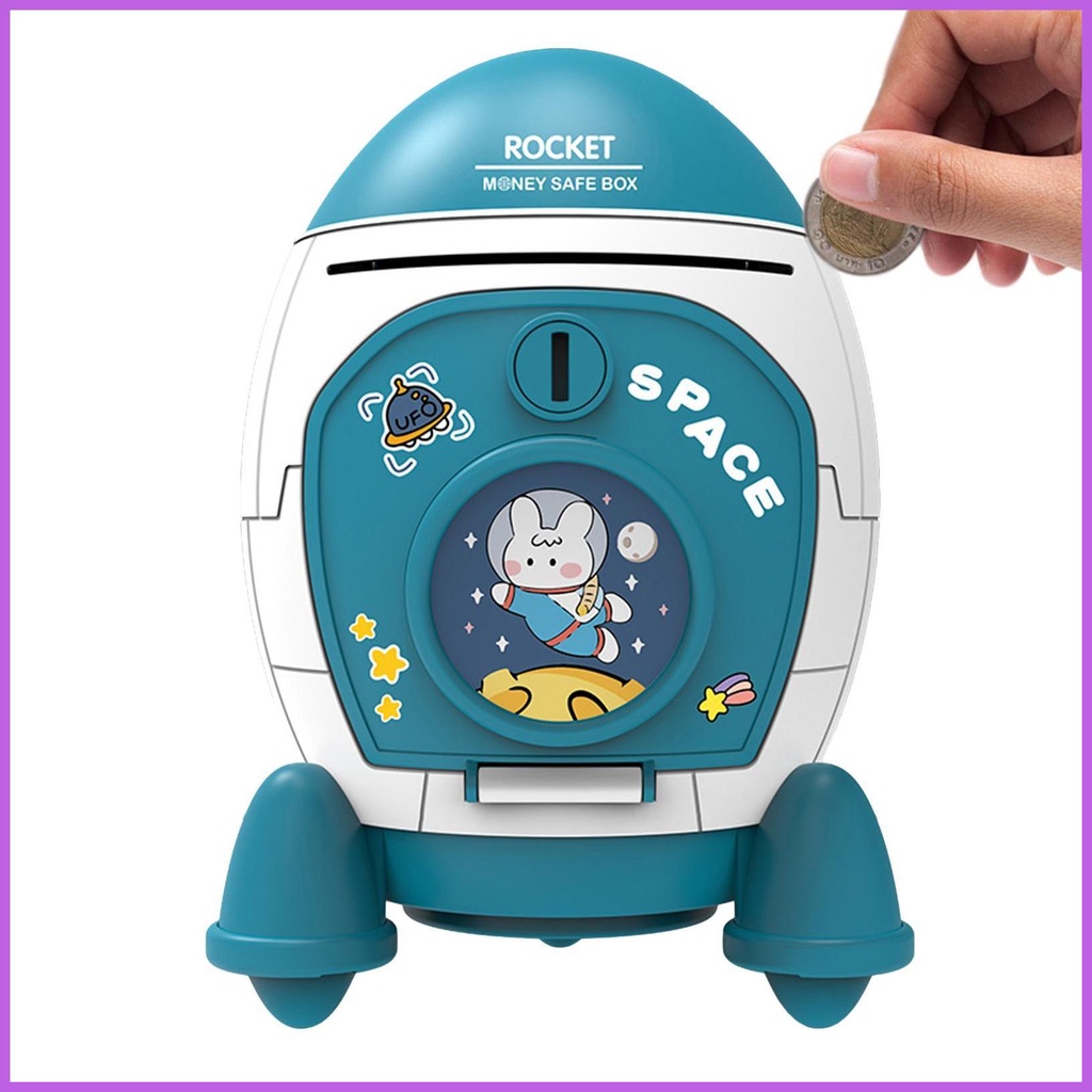 Rocket Money Box Space Money Box With Big Space Cartoon Bunny Astronaut ...
