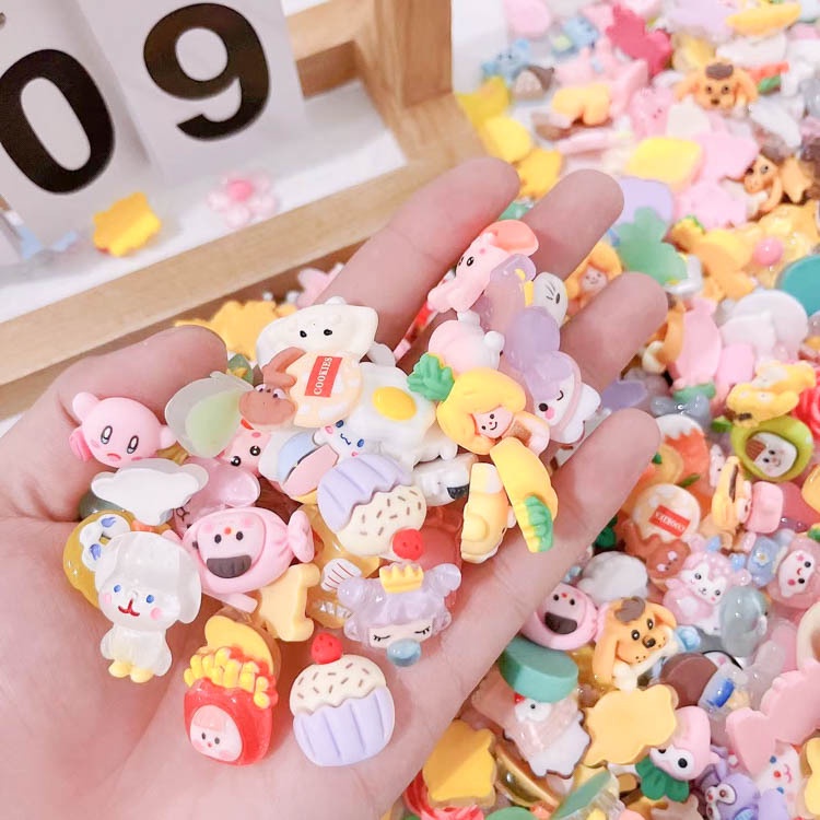 100pcs Cartoon Accessories Cream Glue Handmade DIY Material Wholesale ...