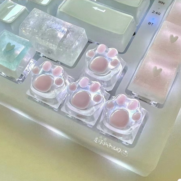 Cat Claw Keycap Resin Translucent Mechanical Keyboard 1PCS | Shopee ...