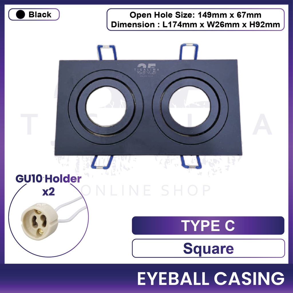 LED Eyeball Frame Eyeball Casing Fitting Recessed Spotlight Casing Eye ...
