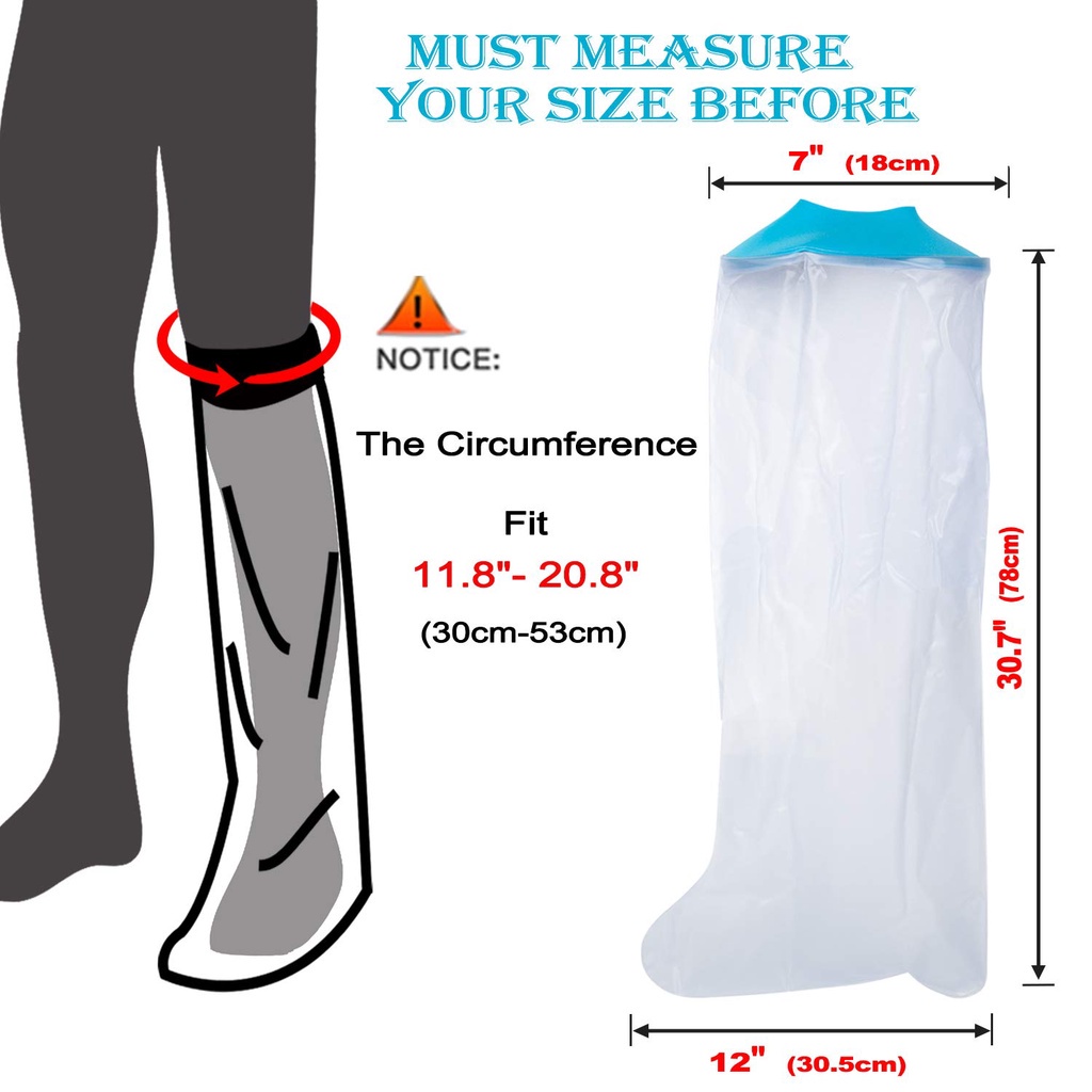 🇲🇾READY STOCK Waterproof Bath Shower Cover for Leg Injury Protector ...