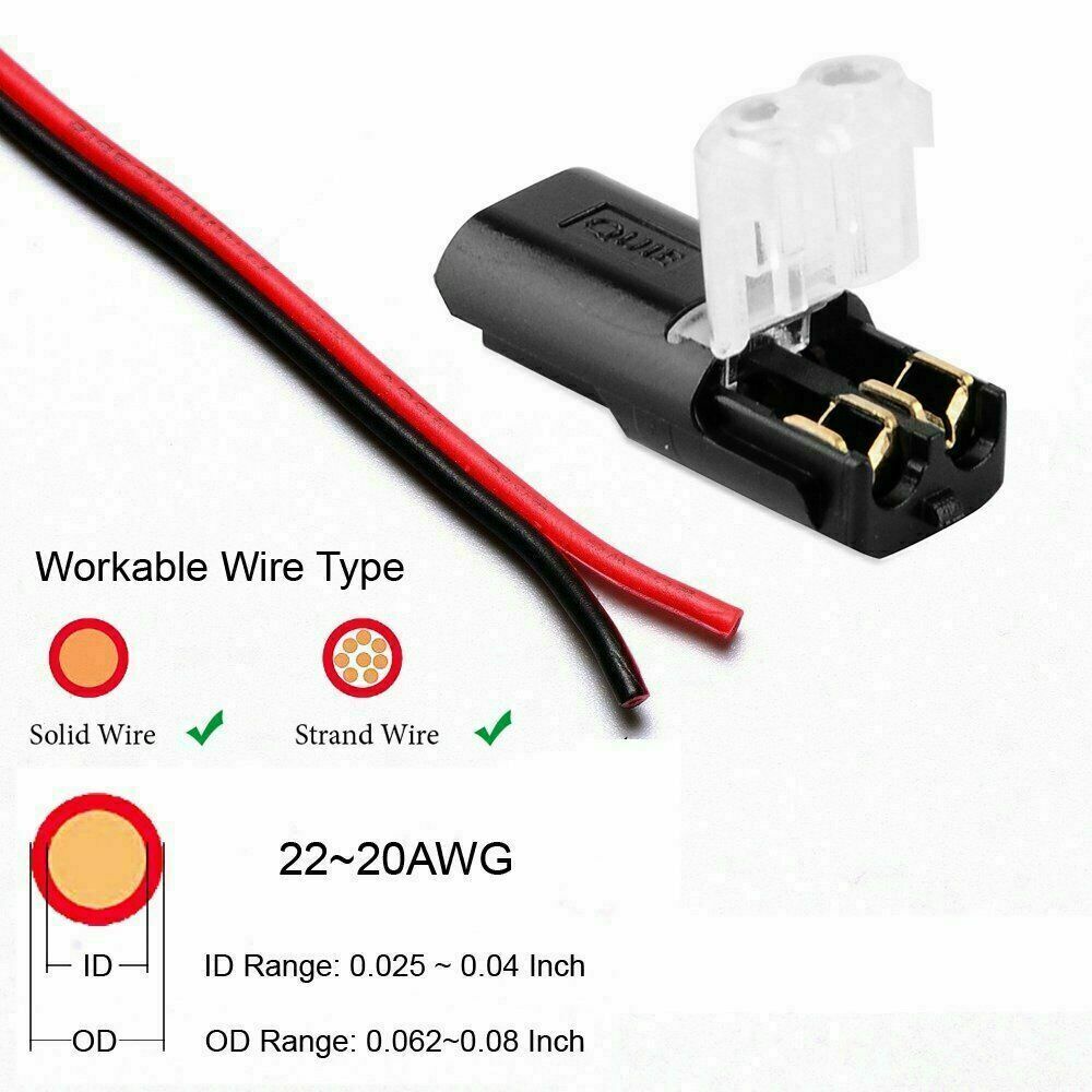 2 Pin Way Plug Car Waterproof Electrical Connector Wire Cable ...