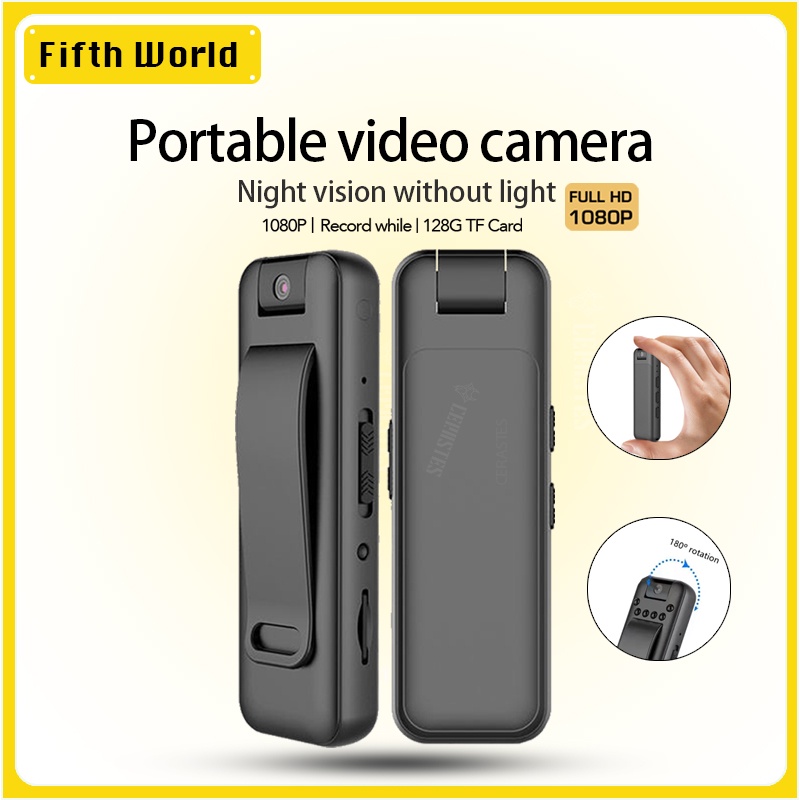 Body Camera Full HD 1080P Micro mini Camcorder Night Vision DV Video ...