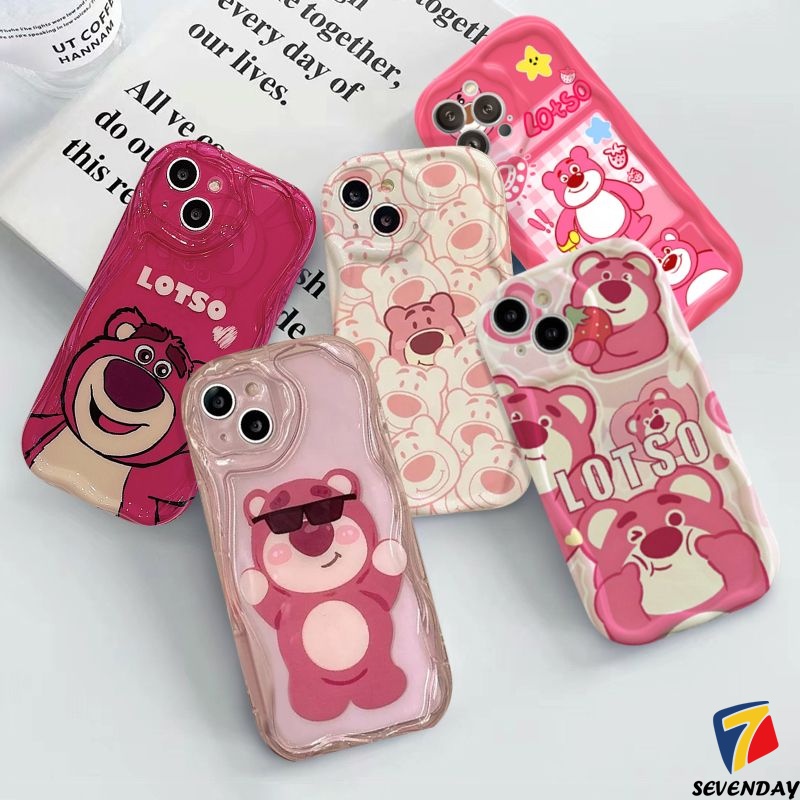 Cartoon Cool Strawberry Bear Lotso Wearing Sunglasse Case Compatible ...