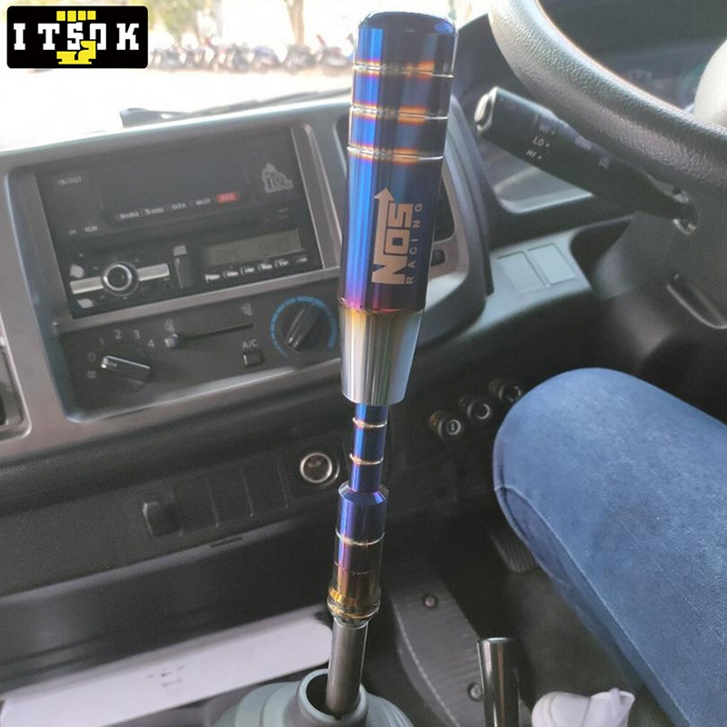 【ITSOK】Aluminum M10 ×1.5 Gear Lever Extender NOS 13cm Gear Shift Knob ...