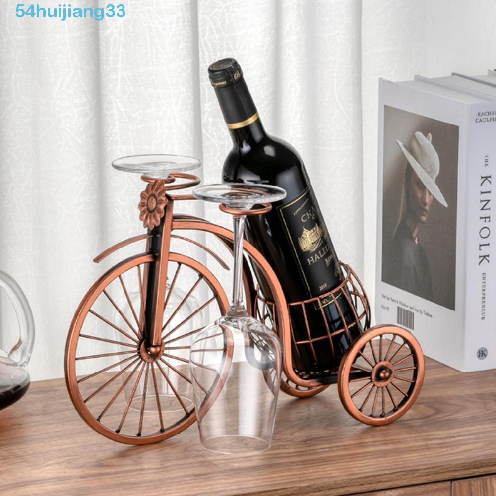 HUIJIANG Wine Rack 1Pcs Metal Tricycle Shape European Style Retro ...