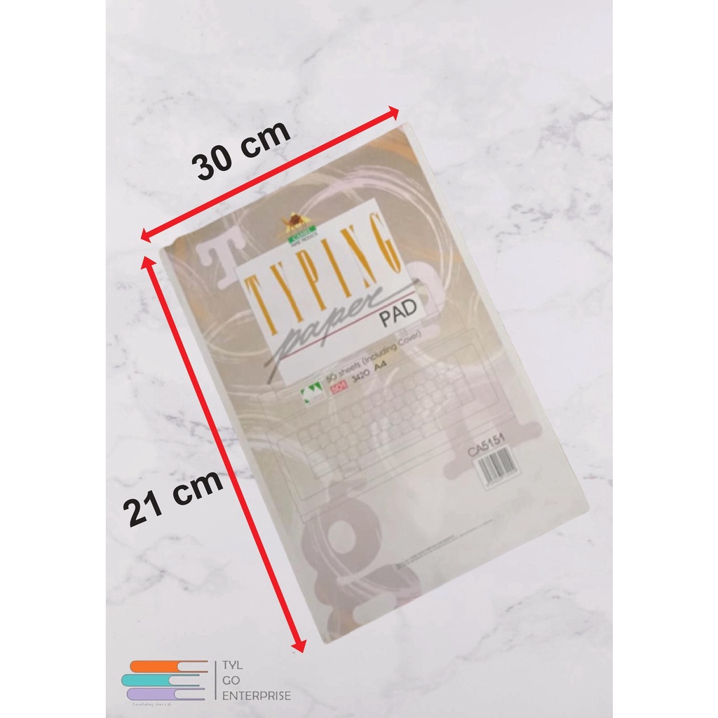Typing Paper Pad Kertas/Typing Note Pad Not Paper A4 空白草稿纸 描述 打字纸 ...