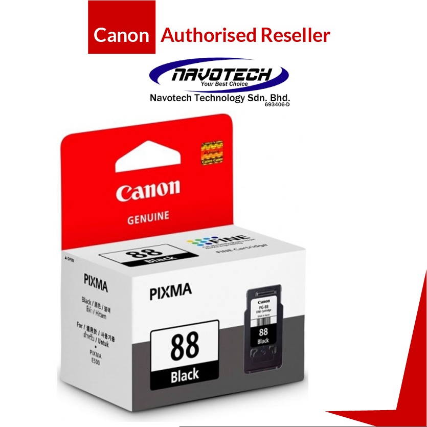 Canon PG88 CL98 Genuine Ink for E500/510/600/610 PG-88 (21ml)/CL-98 ...