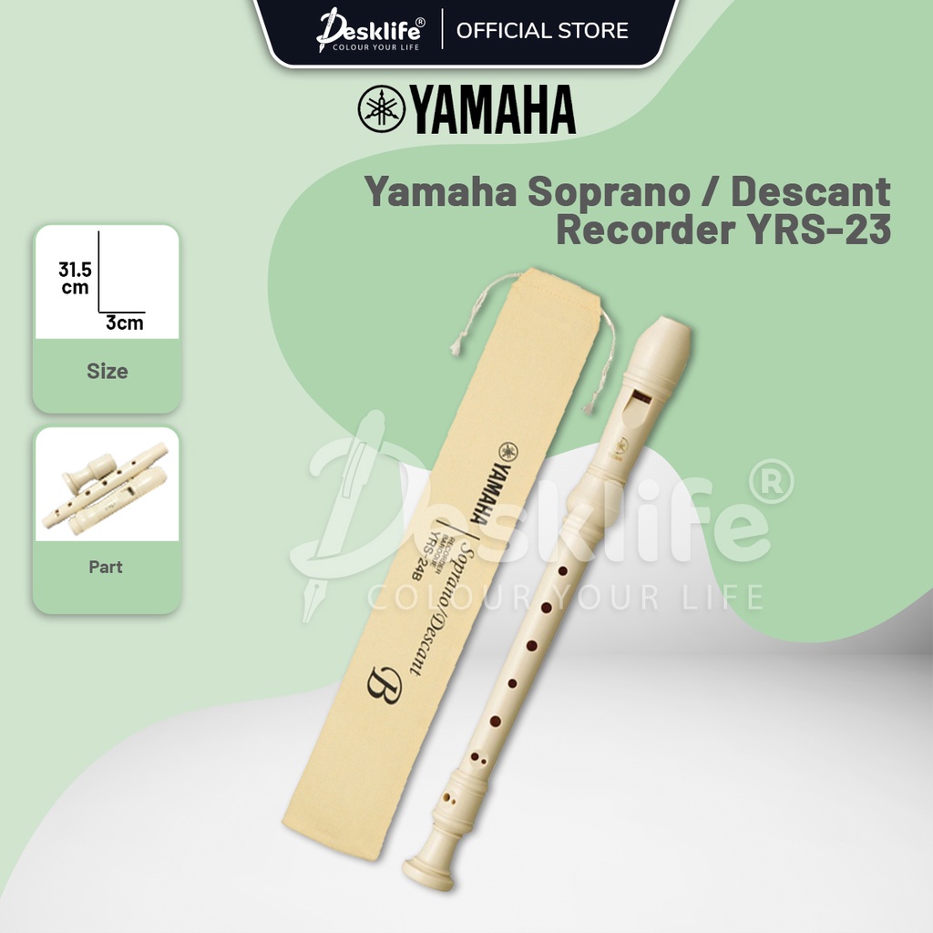 Desklife Yamaha Soprano / Descant Music Recorder (YRS-23) - (PCS ...