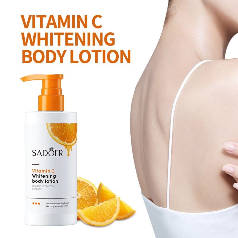 SADOER Vitamin C Whitening Body Lotion niacinamide 维生素C美白身体乳水润保湿 250g | Shopee Malaysia