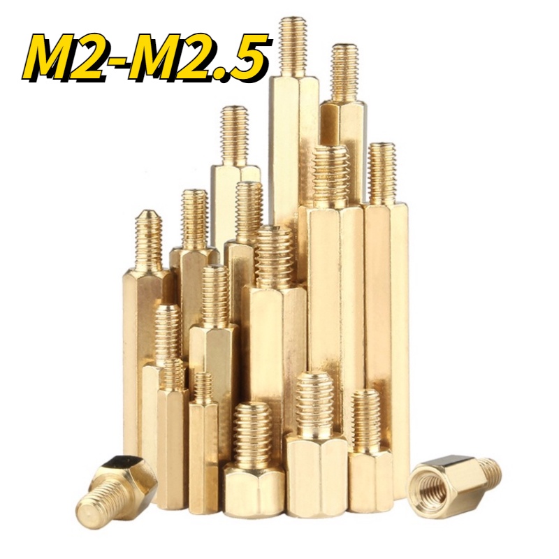 [XNY] Single Head Hexagon Copper Column Chassis Bolt Screw M2/M2.5 ...