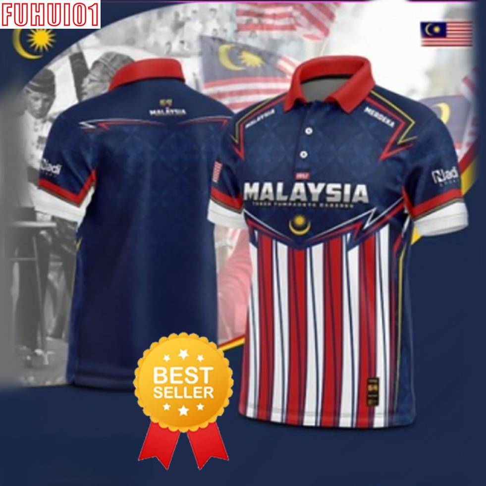 (Fuhui01) BAJU MERDEKA 67/ T-SHIRT MALAYSIA SUBLIMATION - COLLAR ...