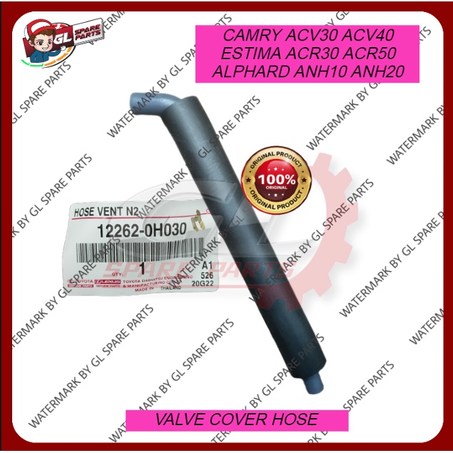 VALVE COVER HOSE ORIGINAL TOYOTA CAMRY ACV30 ACV40 ESTIMA ACR30 ACR50 ANH10 ANH20 VENTILATION ...