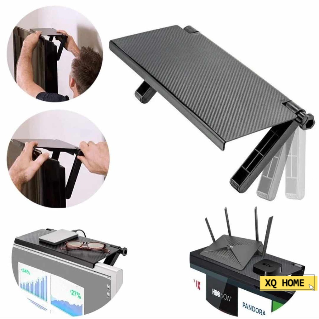 Screen Caddy TV Box Top Shelf Storage Bracket Stand Monitor Wall Mount ...
