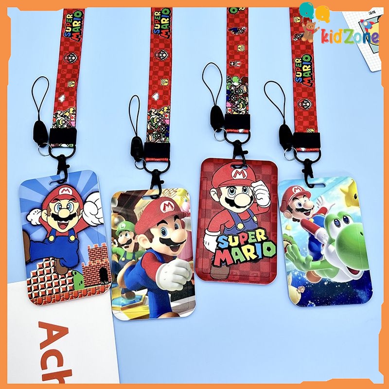 🔥Ready Stock🔥Mario Card Holder Anime Cartoon Cute Identification Badge ...