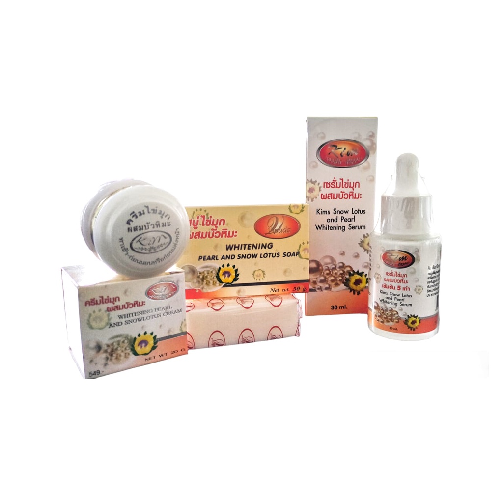 💥OFFER💥 Kim Whitening Pearl & Snowlotus Soap/ Serum/ Cream 100% ...