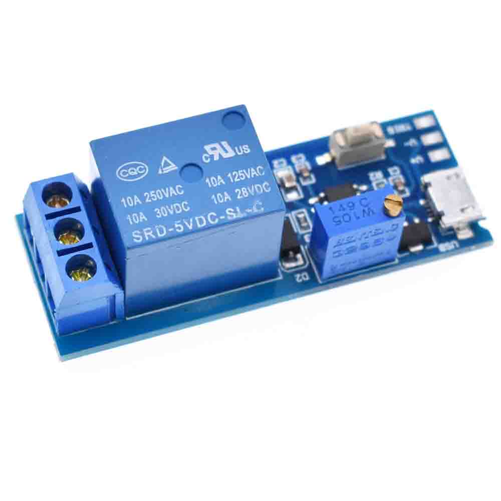 DC 5V-30V Micro USB Power Adjustable Delay Relay Timer Control Trigger Delay Conduction Relay ...