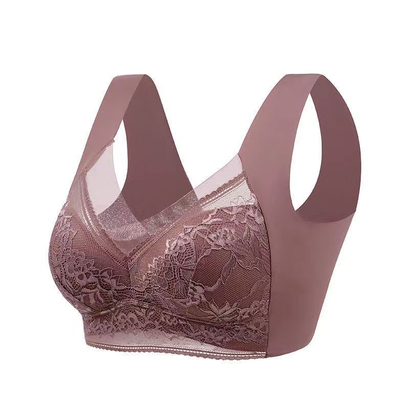 【READY STOCK】40-110KG Plus Size Lace Bras for Women Sexy Perspective ...